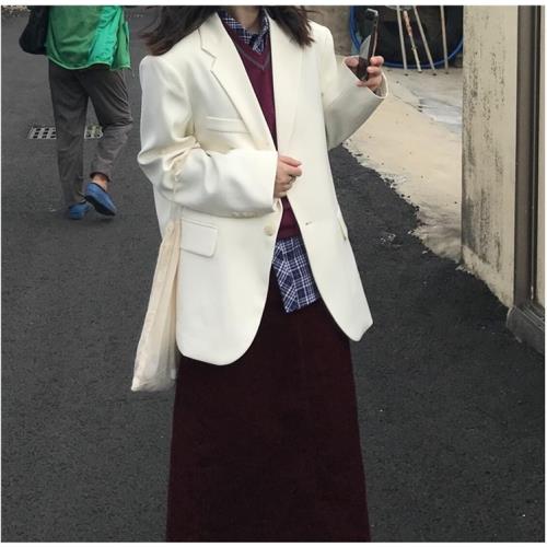 外套女ins寬松休閑日系小西裝|西裝|ETMall東森購物網