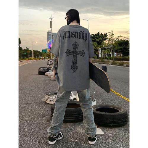 復古設計感美潮高街ins短袖T恤|T恤|ETMall東森購物網