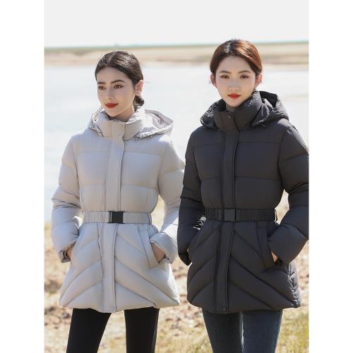羽物新款高端收腰顯瘦羽絨服女2024冬季新款加厚保暖外套95白鴨絨|羽絨服|ETMall東森購物網