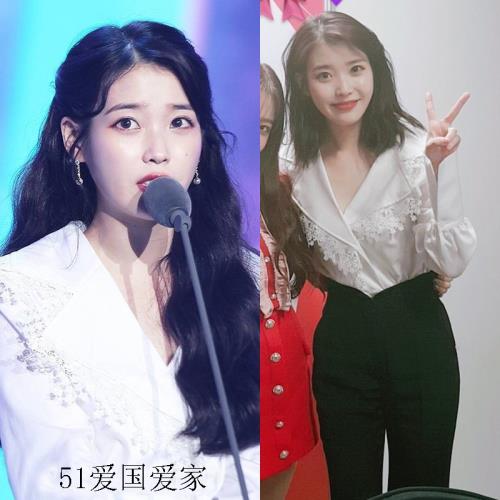 iu李智恩同款長袖襯衫寬松蕾絲邊|襯衫|ETMall東森購物網