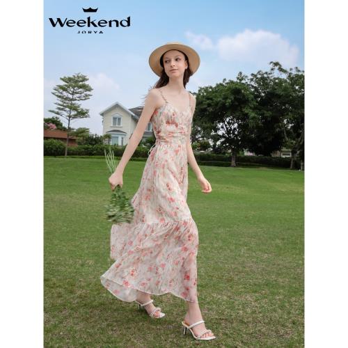 卓雅周末23夏新款V領珠飾A字吊帶|洋裝|ETMall東森購物網