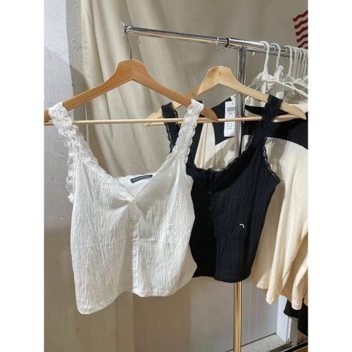 bm花邊V領純欲修身顯瘦Brandy|背心吊帶|ETMall東森購物網