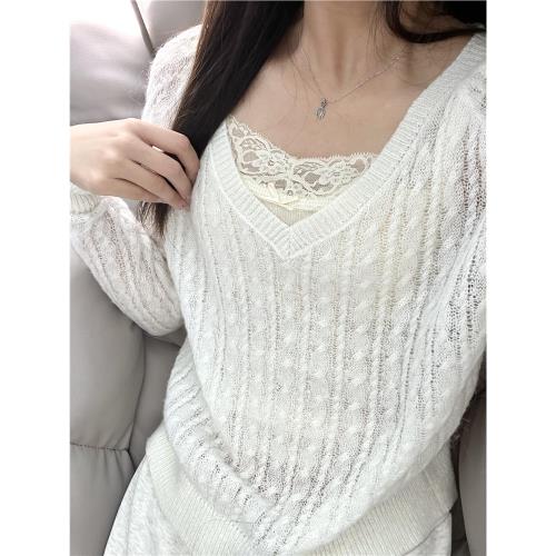 bm V領軟糯長袖針織衫Brandy|毛針織衫|ETMall東森購物網