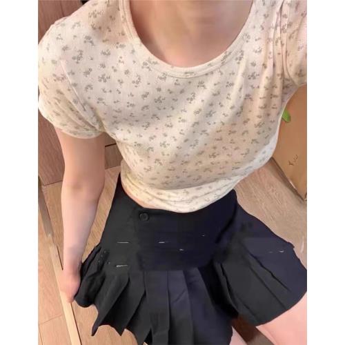 Brandy Girl官網夏季新款法式少女碎花鏤空bm純棉短袖T恤女Tee|T恤|ETMall東森購物網