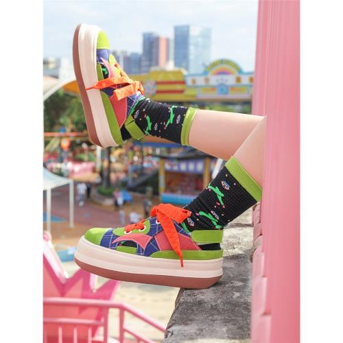 niuwa冬季原創小眾設計面包鞋厚底增高大頭鞋圓頭休閑百搭單鞋子|時尚休閒鞋|ETMall東森購物網