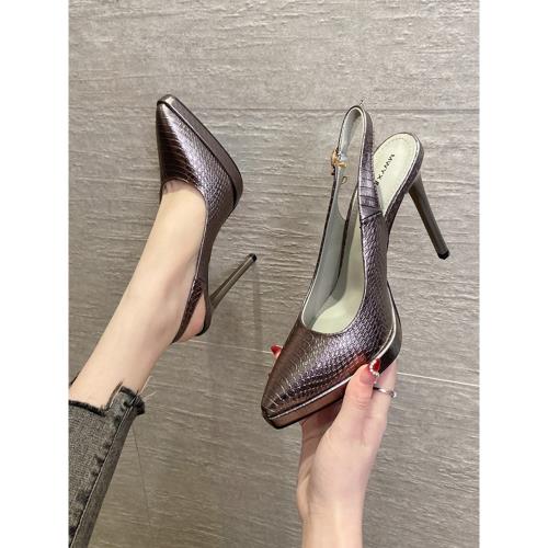 33碼槍色11cm超高跟單鞋一字扣|淺口單鞋|ETMall東森購物網