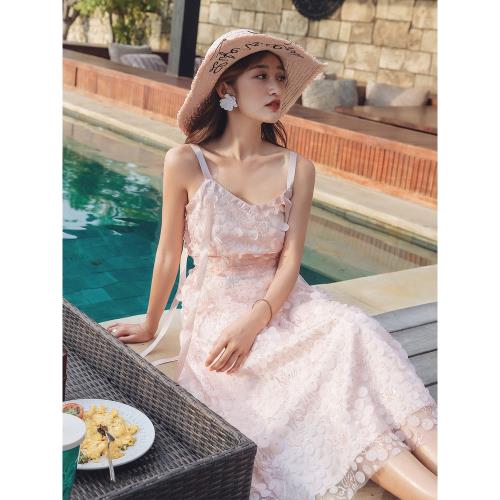 chic亮片巴厘島海邊度假仙女裙|洋裝|ETMall東森購物網