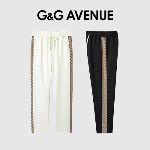 G&G AVENUE輕奢潮牌秋季側邊拼接休閑長褲男2025新款寬松運動男褲|休閒褲|ETMall東森購物網