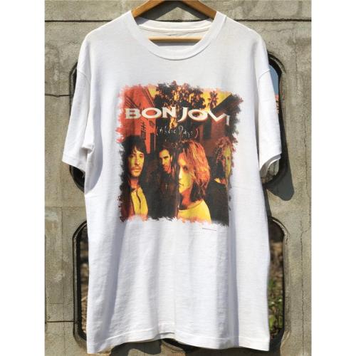 Bon Jovi邦喬維樂隊歐美硬核搖滾chic嘻哈純棉復古短袖男女T恤潮|T恤|ETMall東森購物網