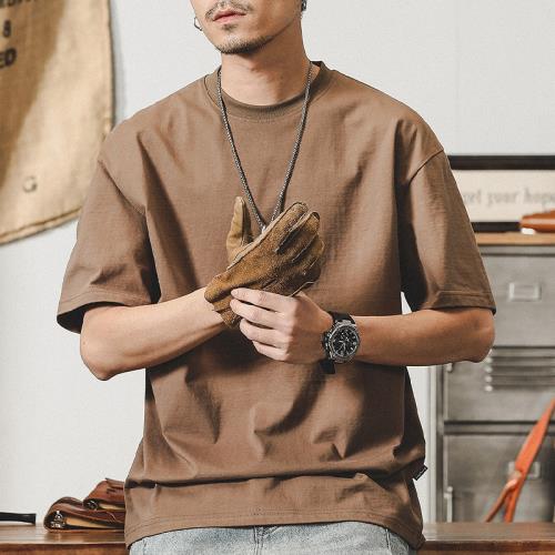 杰雷諾美式經典260g重磅T恤男短袖夏季ins潮牌寬松純色半袖衣服男|T恤|ETMall東森購物網