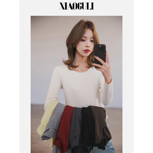 【99.99元2件】小谷粒裸感T恤 莫代爾高彈多色打底女春季新款上衣|T恤|ETMall東森購物網