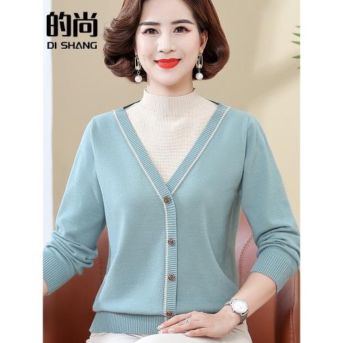 中年媽媽秋裝時尚40歲打底針織衫|中老年女裝|ETMall東森購物網