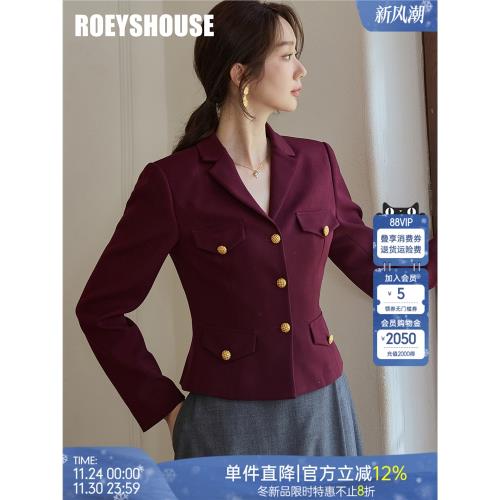 羅衣氣質修身短外套女2025春季新款時尚翻領通勤職業小西裝11566|短外套|ETMall東森購物網