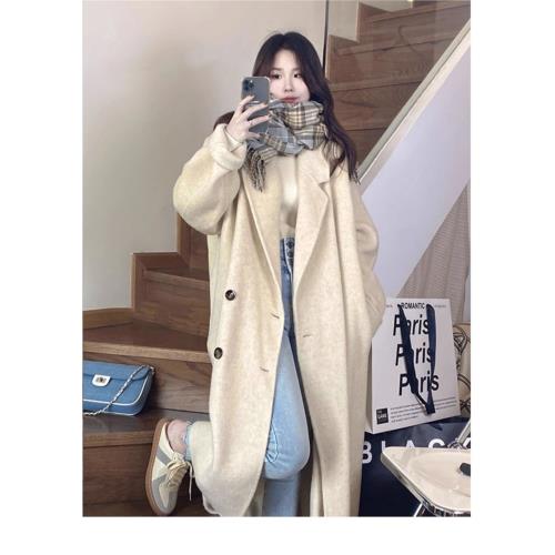 反季高個子加長版呢子大衣到腳踝秋冬女175超長款厚毛呢外套170|毛呢外套|ETMall東森購物網