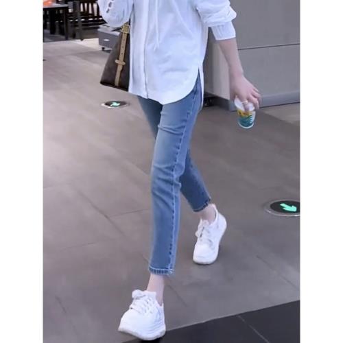 彈力春夏胖mm顯瘦小腳大碼煙管褲|牛仔褲|ETMall東森購物網