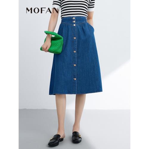 MOFAN 2023夏優雅中長款半身裙|半身裙|ETMall東森購物網