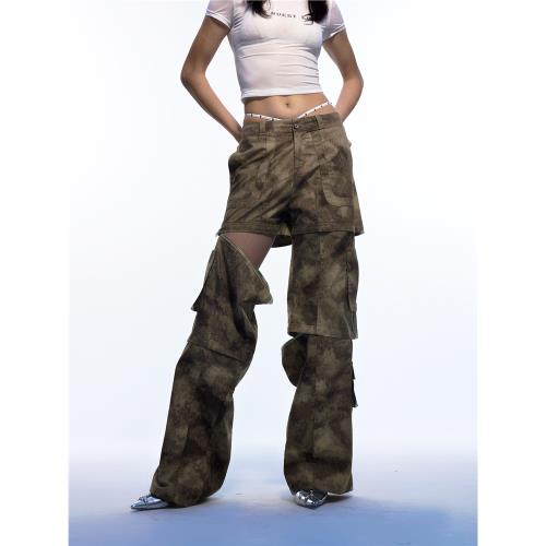 emoha原創y2k千禧可拆卸闊腿褲|休閒褲|ETMall東森購物網