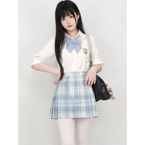 JK葉中原創長袖襯衫尖領寬松刺繡|襯衫|ETMall東森購物網