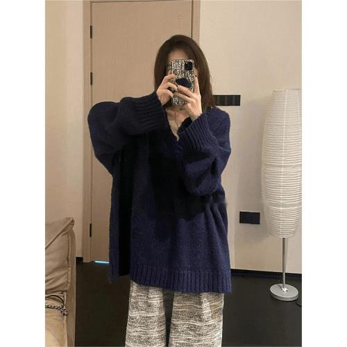 胖mm軟糯溫柔別致ins v領毛衣|毛針織衫|ETMall東森購物網