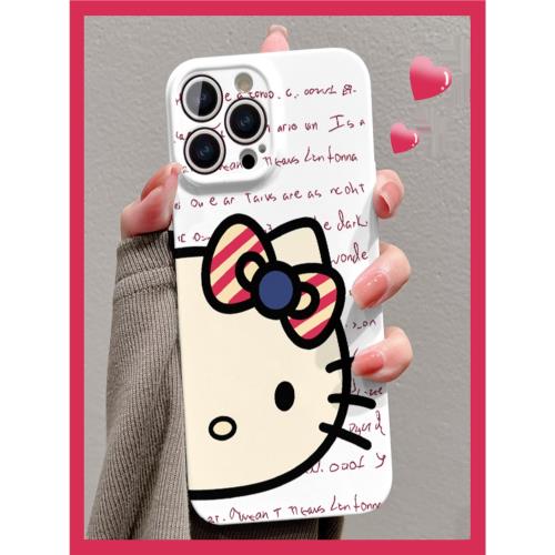 后勤高端&小眾復古可愛KT貓新款個性適用于iphone16 pro max手機殼蘋果15/14/13/12菲林防摔全包創意涂鴉簡約|手機保護套/殼|ETMall東森購物網