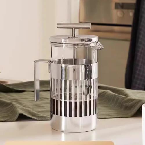 ALESSI/9094玻璃法式濾壓壺輕奢手沖壺家用戶外大容量冷萃咖啡壺|法式濾壓壺/濾壓壺|ETMall東森購物網
