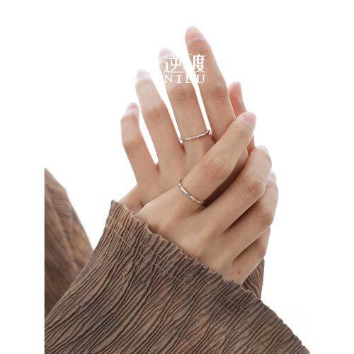 逆渡（極簡愛）S925純銀戒指極簡素圈百搭情侶對戒莫比烏斯環指環|戒指/指環|ETMall東森購物網