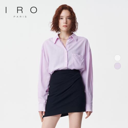 IRO Night 2025年春季氣質純色直筒綿羊毛長袖襯衫WM18GAYATI22W|襯衫|ETMall東森購物網