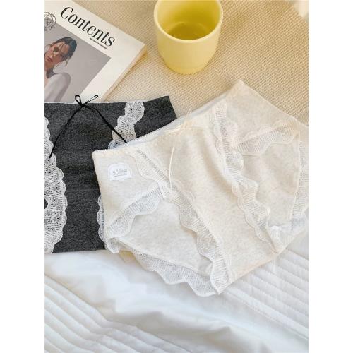 A類嬰兒棉彩紗性感蕾絲邊高開叉內褲女無痕7A純棉抗菌襠三角短褲|女三角褲|ETMall東森購物網