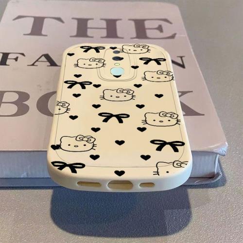 簡約愛心kt貓適用OPPOA9手機殼a9x日系小清新新款可愛ins風硅膠情侶閨蜜款卡通全包防摔軟a|手機保護套/殼|ETMall東森購物網