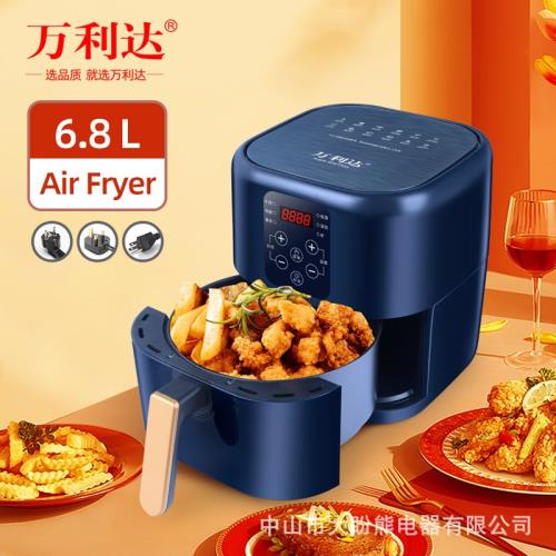 萬利達空氣炸鍋機家用智能觸屏6L大容量英文跨境電商110V電炸鍋|氣炸鍋|ETMall東森購物網