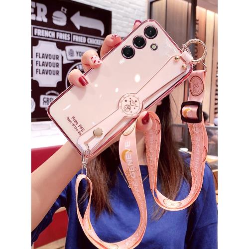 適用三星A54手機殼A54 5G腕帶保護硅膠套SM一A5460全包防摔galaxy軟殼A545g女新款sma網紅新品斜挎肩帶掛繩潮|手機保護套/殼|ETMall東森購物網