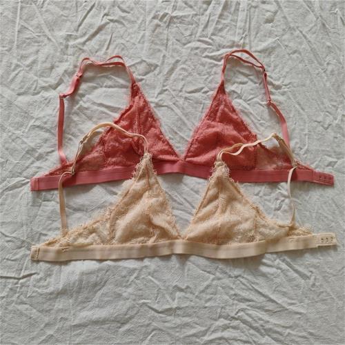 D24-23法式蕾絲性感三角杯雙層文胸內衣bra歐美bralette無鋼圈|抹胸|ETMall東森購物網