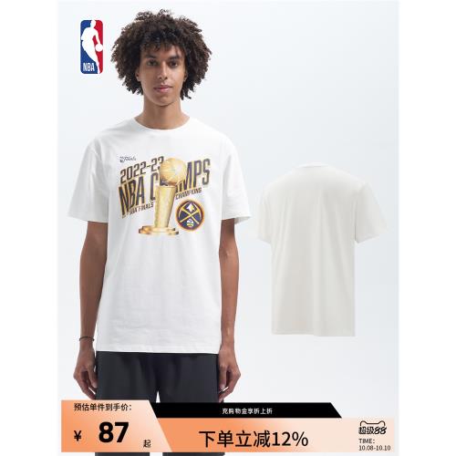 (免運)NBA官方22-23賽季掘金總冠軍紀念短袖男女情侶夏季運動休閑T恤|運動T卹|ETMall東森購物網