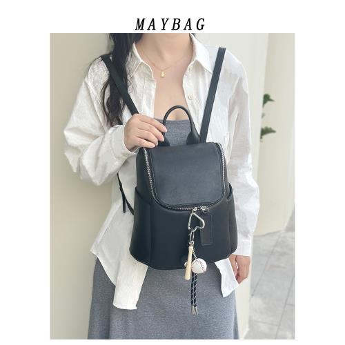 (免運)MAYBAG小眾設計大容量雙肩包百搭簡約手提包包2025新款高級感書包|雙肩背包|ETMall東森購物網