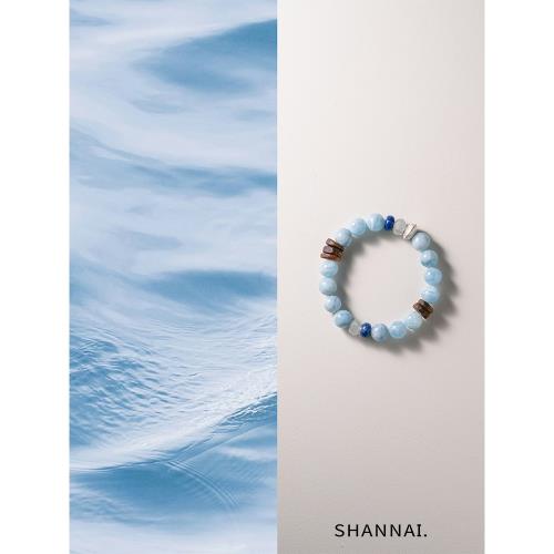 (免運)shannai原創「韻清」天然海藍寶手串女沉香青金石藍色系串珠手鏈|手鍊|ETMall東森購物網