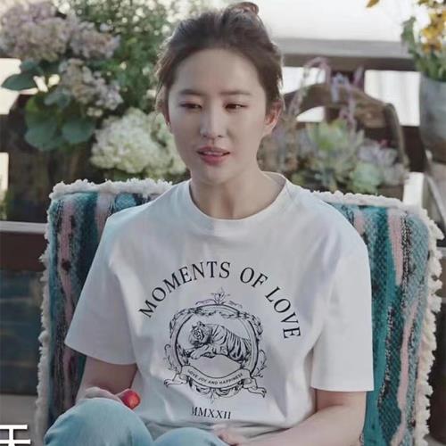 (免運)日本GP劉亦菲明星同款去有風的地方新款上衣白色寬松短袖t恤女夏|T恤|ETMall東森購物網