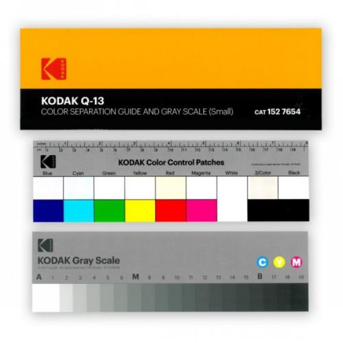 國KODAK柯達專業色階卡校色卡+標準灰卡Q-13(2張入)校色板Color Separation Guide & Gray Scale適商業 ...