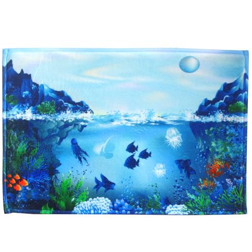 法蘭絨防滑吸水地墊-星月海洋|吸水地墊|ETMall東森購物網