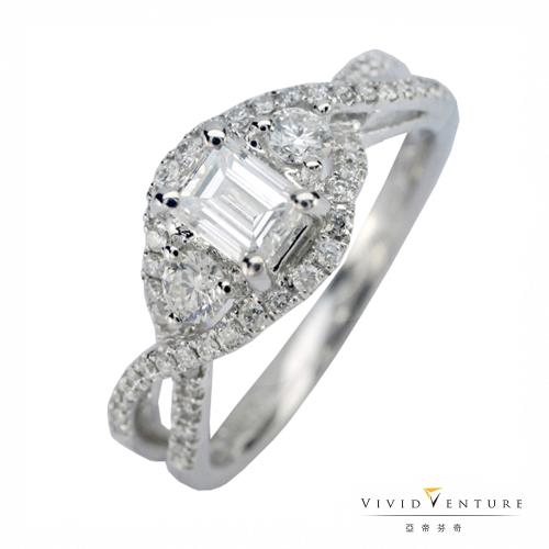 亞帝芬奇 GIA 50分 FVS2 鑽石 戒指 相信愛 18K金台|GIA50分|ETMall東森購物網