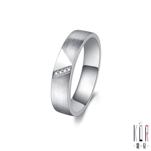 K’OR蔻兒 踮起腳尖愛鑽石/白鋼男戒指|碎鑽/拼接/線戒|ETMall東森購物網