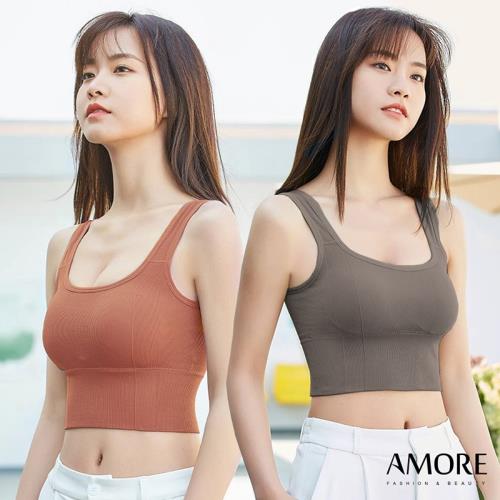 AM艾莫兒 舒適加寬大U彈力美背無鋼圈背心|內搭式背心/小可愛|ETMall東森購物網