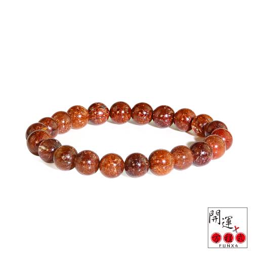 開運方程式-滿絲星光燦爛紅銅鈦晶手珠8mm(絲光飽滿晶體閃耀)|手鍊/手珠|ETMall東森購物網