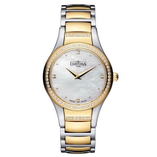 DAVOSA 168.574.15 LUNASTAR 璀璨晶鑽女錶/半金鋼帶-31mm|DAVOSA 德維薩|ETMall東森購物網