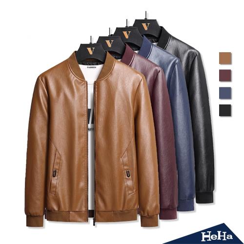 【HeHa】PU皮質立領外套 四色|外套|ETMall東森購物網