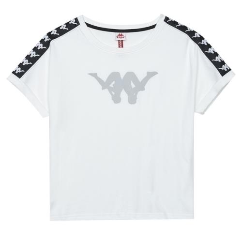 KAPPA義大利 舒適時尚女短袖針織圓領T恤 白32191VW001|T恤|ETMall東森購物網