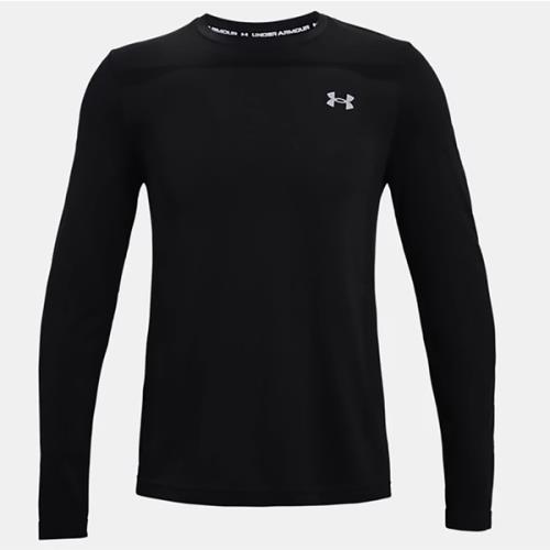 Under Armour UA Seamless 男裝 長袖 休閒 訓練 透氣 歐規 黑【運動世界】1361136-001|長袖|ETMall ...