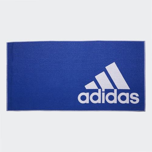 ADIDAS TOWEL LARGE 毛巾 浴巾 雙面 純棉 藍 白【運動世界】FJ4772|毛巾|ETMall東森購物網
