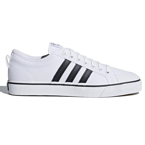 Adidas NIZZA 男鞋 女鞋 休閒 復古 帆布鞋 膠底 白【運動世界】CQ2333|慢跑鞋|ETMall東森購物網