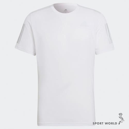 Adidas 男 短袖 慢跑 運動 吸濕排汗 反光 白 HB7444|短袖|ETMall東森購物網