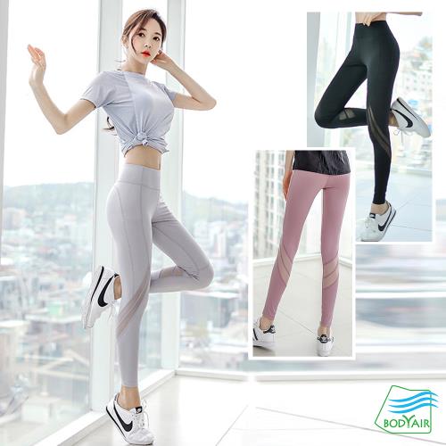 【BODYAIR嚴選】環繞曲線透紗翹臀蜜桃褲(運動.健身.慢跑)|緊身褲|ETMall東森購物網